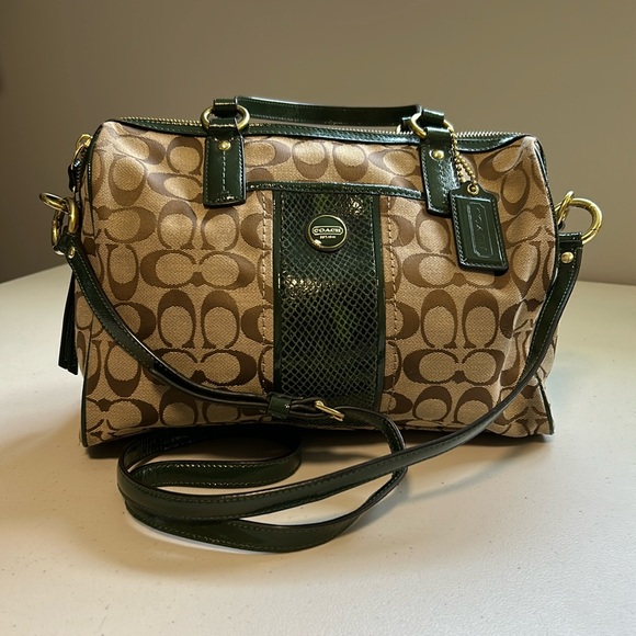 Coach | Bags | Coach Signature Python Satchel Bag | Poshmark